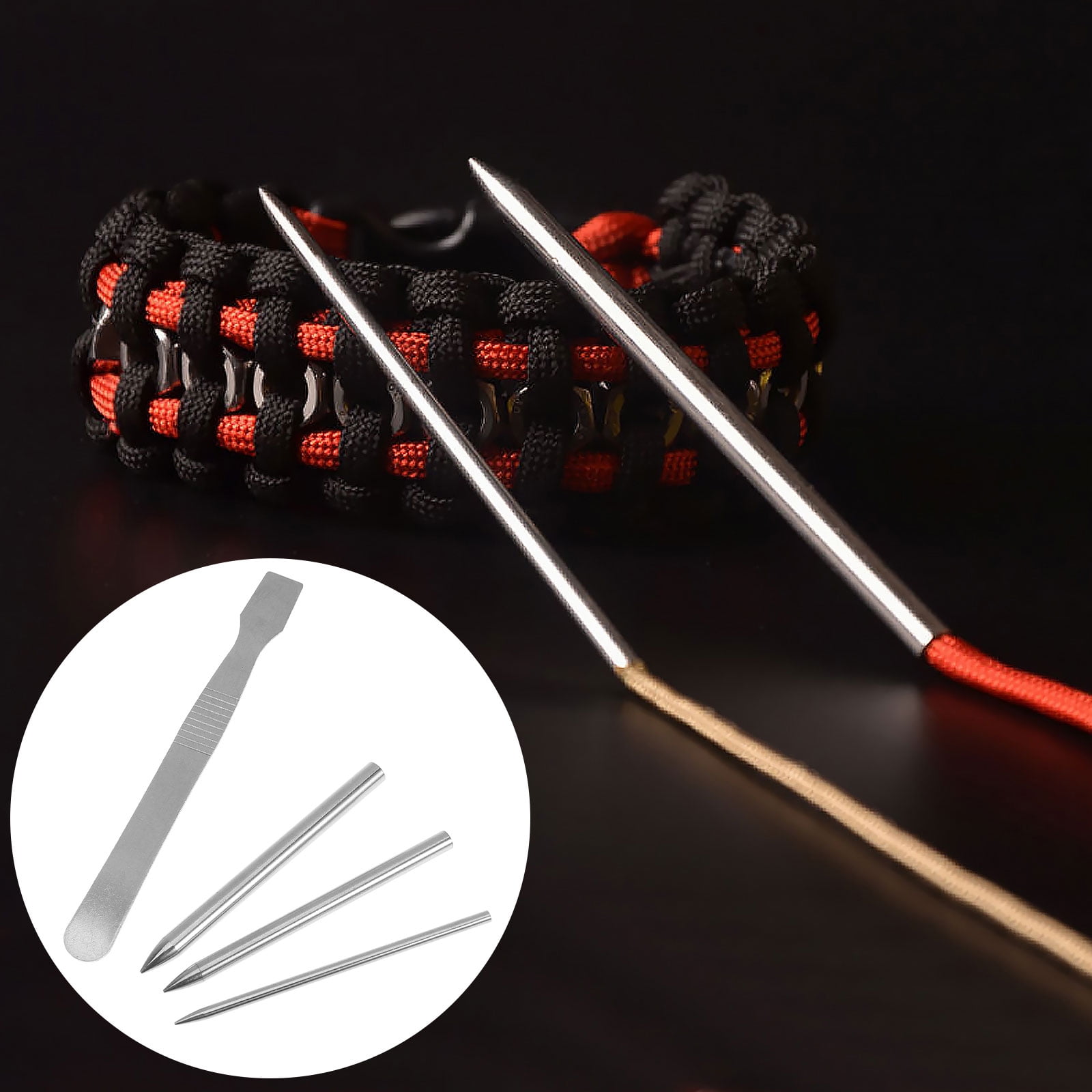 WHAMVOX Stainless Steel Fid Set Lacing Stitching Needles And Smoothing ...