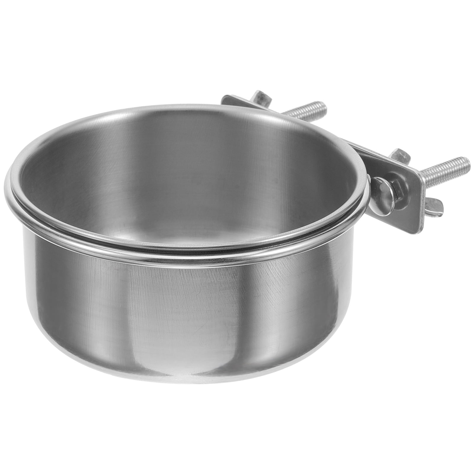 WHAMVOX Stainless Steel Food Bowl Mesh Bird Water Feeder for Cage ...