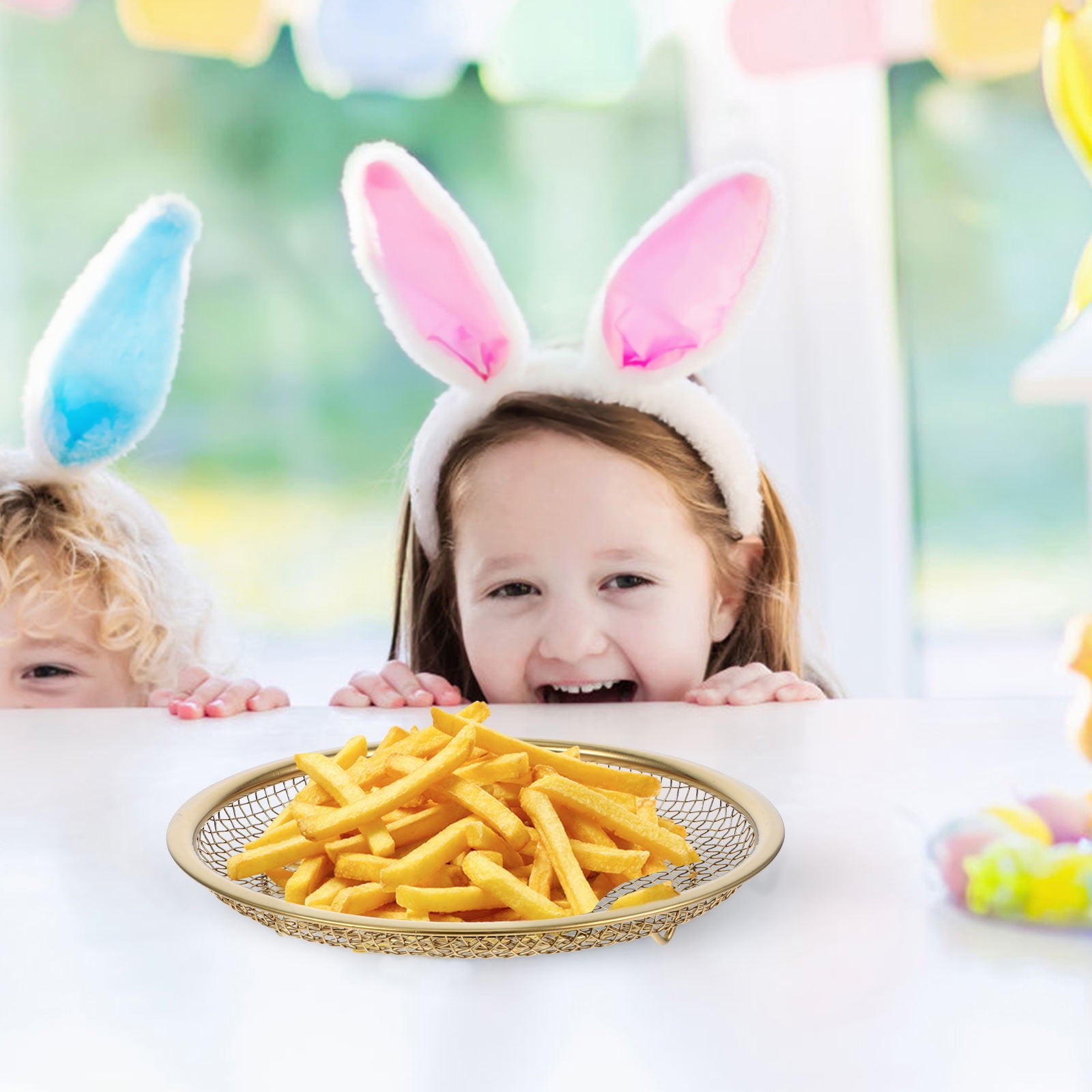 WHAMVOX Stainless Steel Frying Basket Barbecue Oil Drainer Food Filter ...