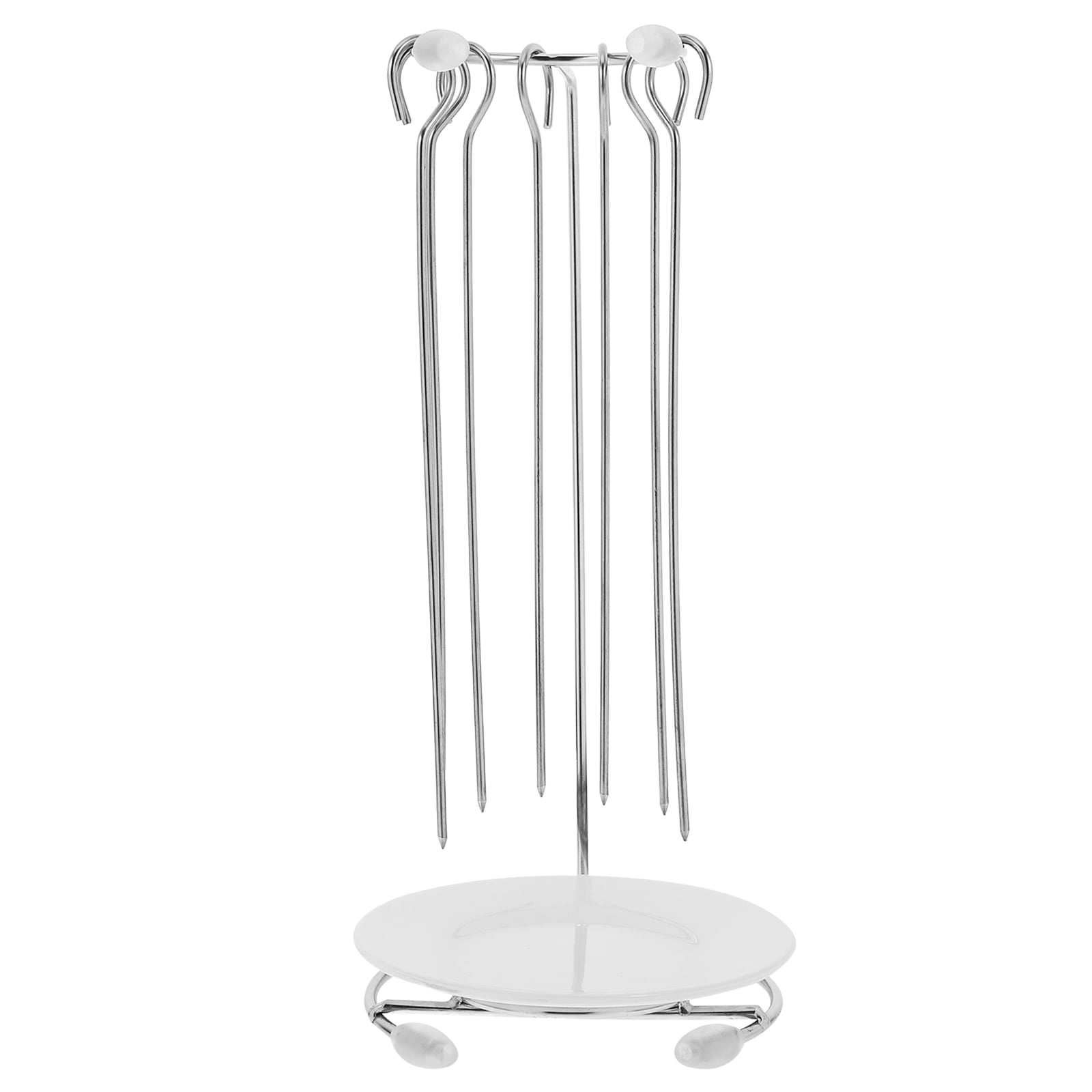 FESTFENDS Barbecue Skewer Holder Stainless Steel for Cooks 1 Set 10 ...