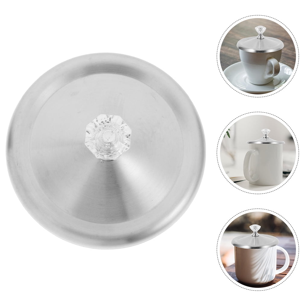 WHAMVOX Stainless Steel Lid for Mugs Universal Fit for Coffee Tea and ...