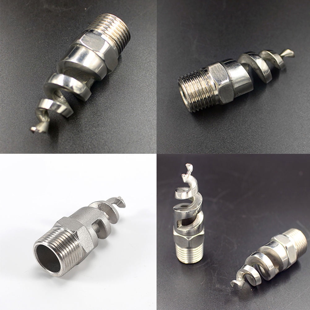 WHAMVOX Stainless Steel Nozzle Exhaust Gas Spiral Garden Hose Sprinkler ...