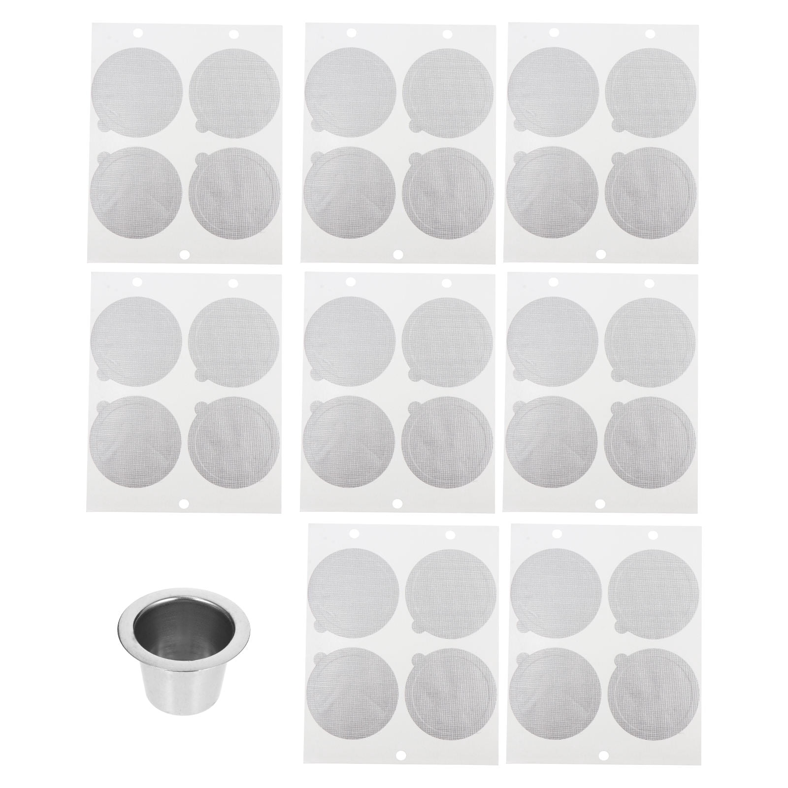 WHAMVOX Stainless Steel Reusable Coffee Capsule Cup Filter with 100 ...