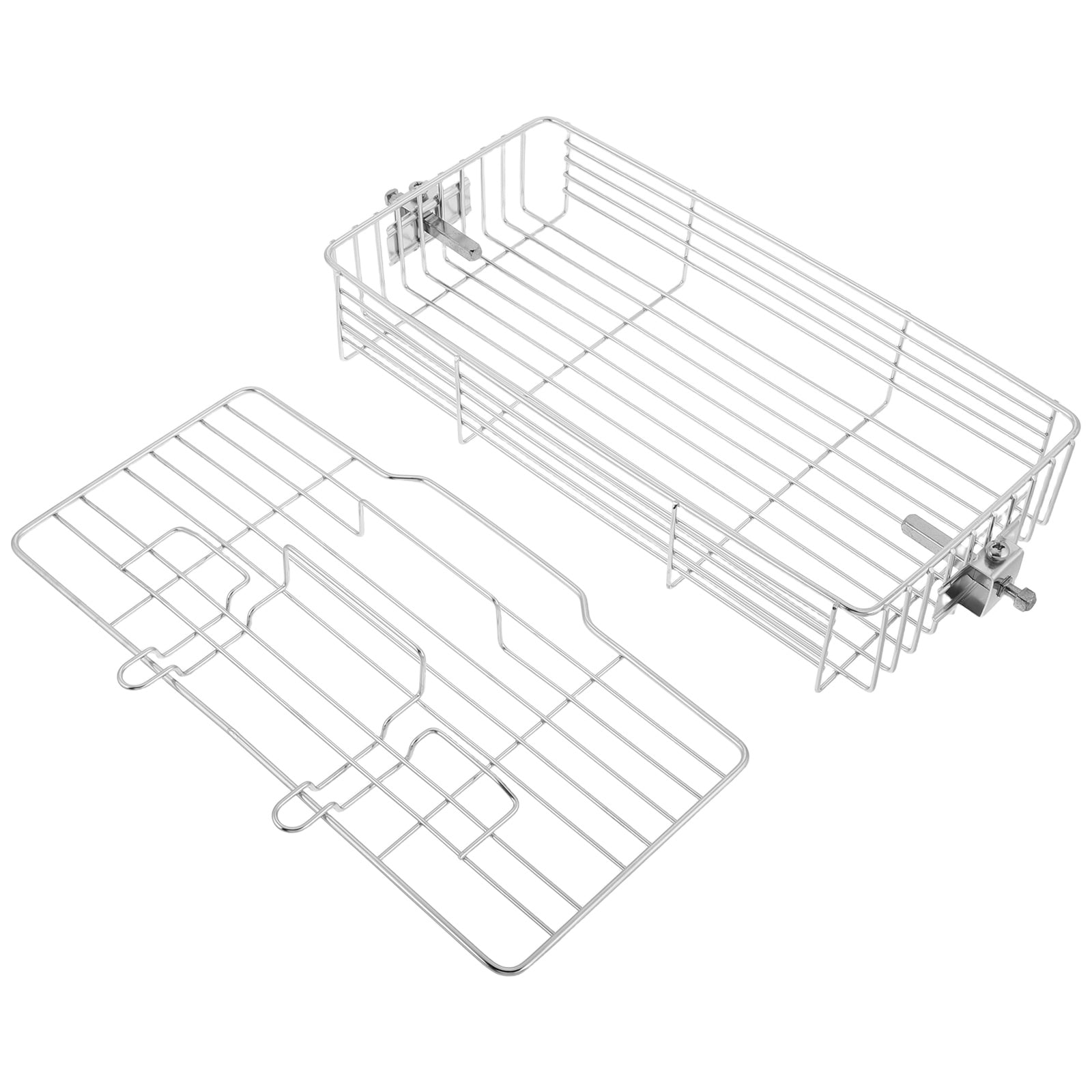 WHAMVOX Stainless Steel Rotisserie Grill Cage for Fish Chicken Wings ...