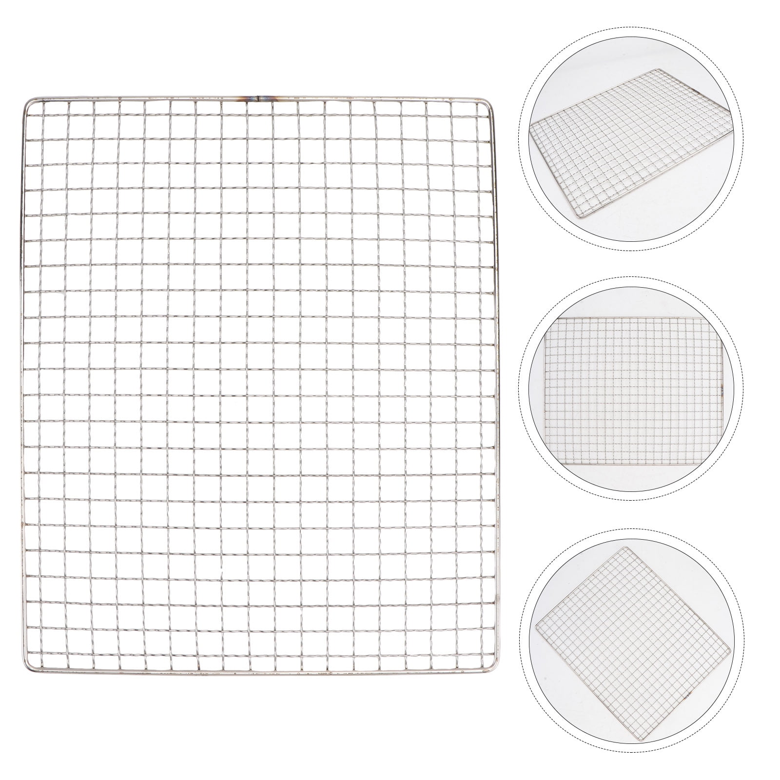 WHAMVOX Stainless Steel Squares Holes Grill Barbecue Wire Mesh Multi ...