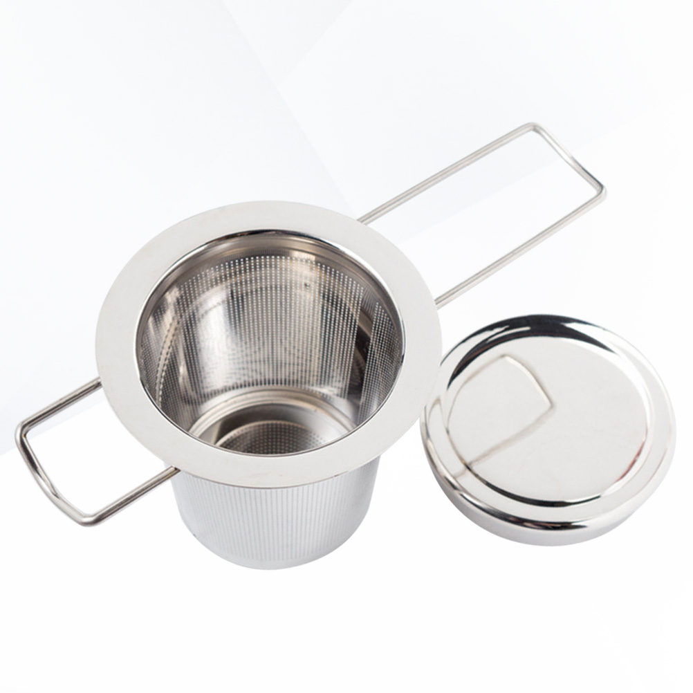 WHAMVOX Stainless Steel Tea Infuser with Lid and Fine Mesh for Home Use ...