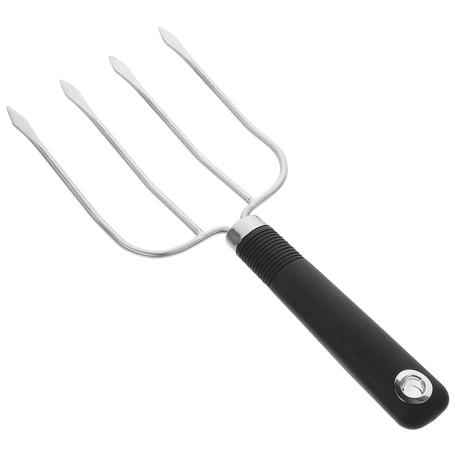 WHAMVOX Stainless Steel Turkey Fork for BBQ with Four Prongs and Black ...