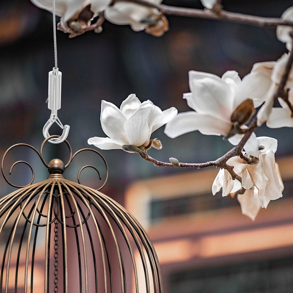 WHAMVOX Stainless Steel Wire Rope Hanger Picture Hanging Wire Kit Metal ...