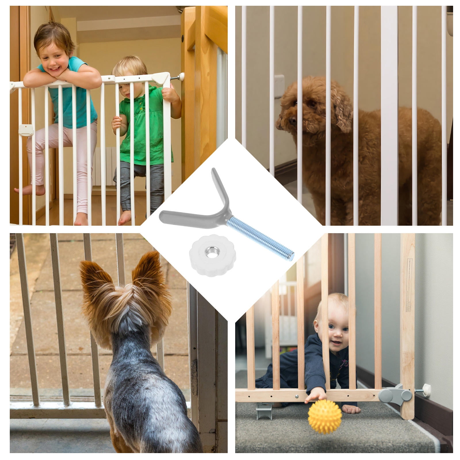 WHAMVOX Stair Gate Extension and Mounting Hardware for Baby and Pet ...