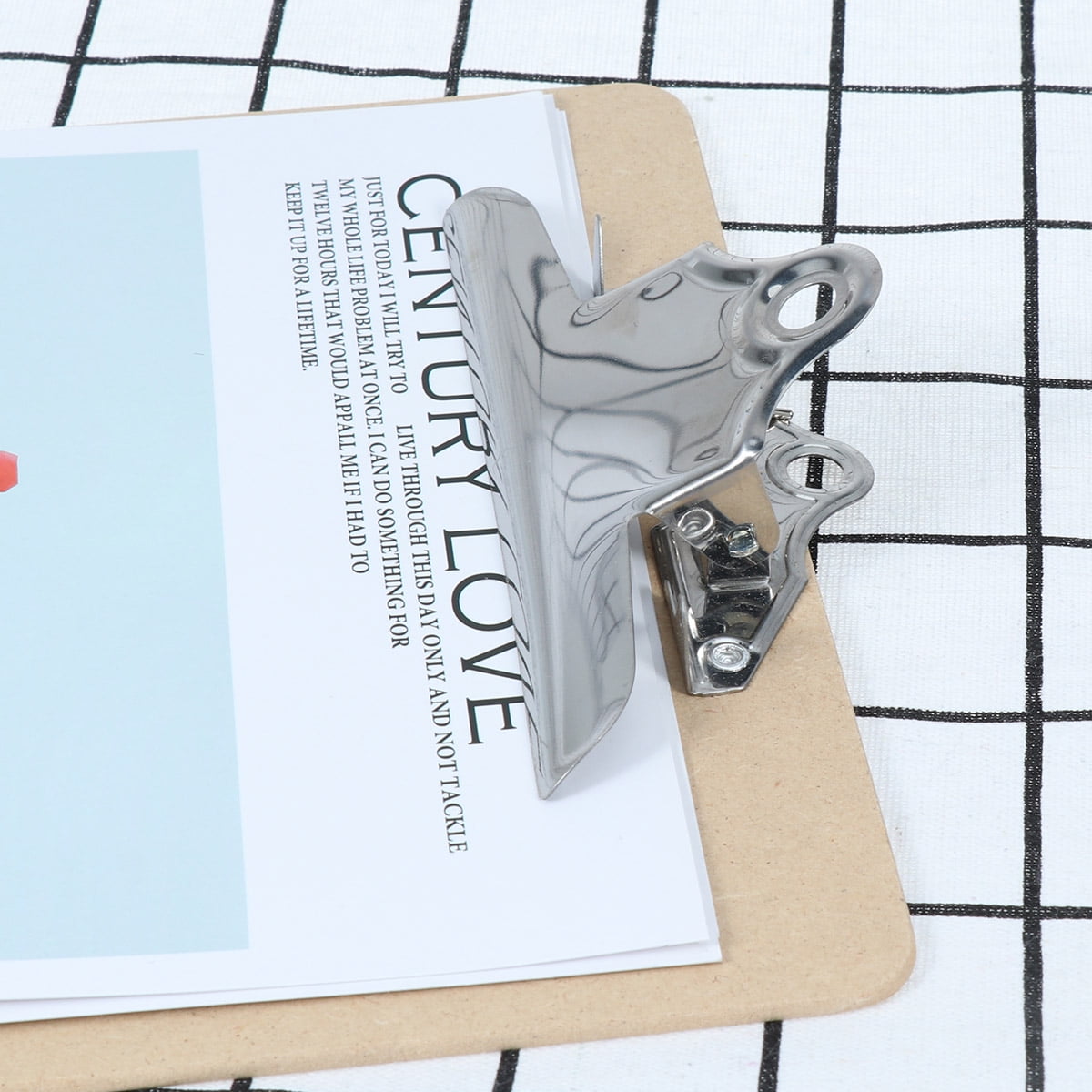 WHAMVOX Standard A4 Size Clipboard FolderLow Profile Clip for School ...