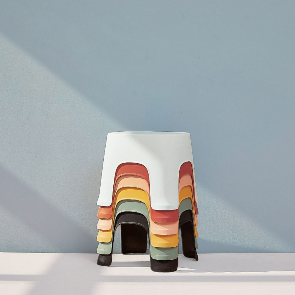 WHAMVOX Stools Shower Shoe Changing Stool Multi-use Stool PVC Stool ...