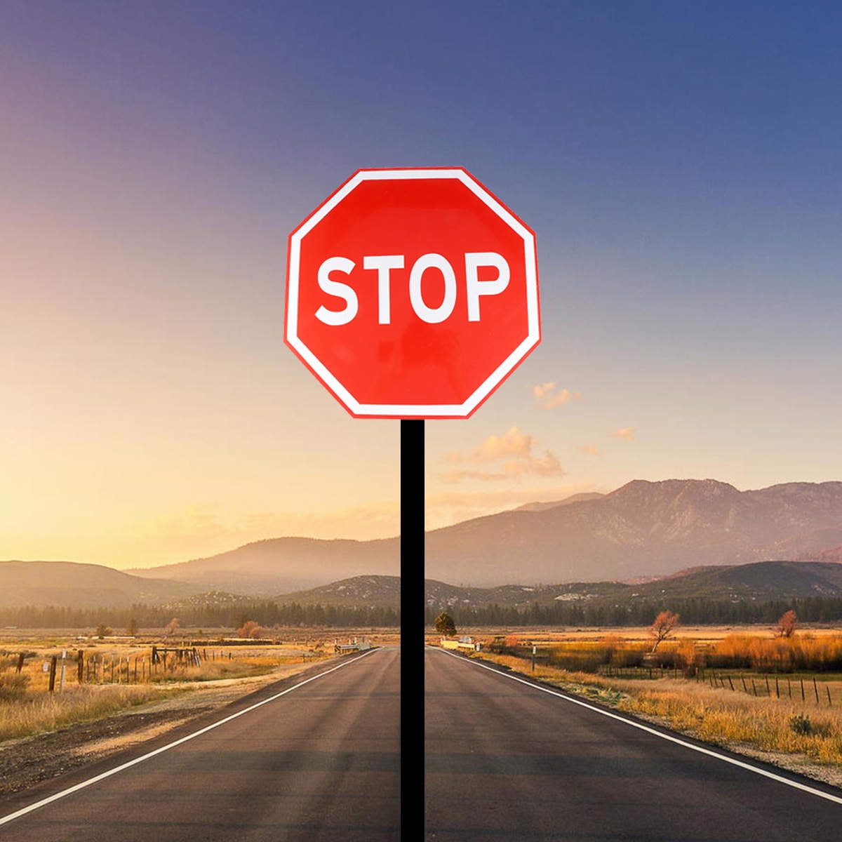 WHAMVOX Stop Signs Traffic Traffic Sign Alert Sign 35X35cm Red ...