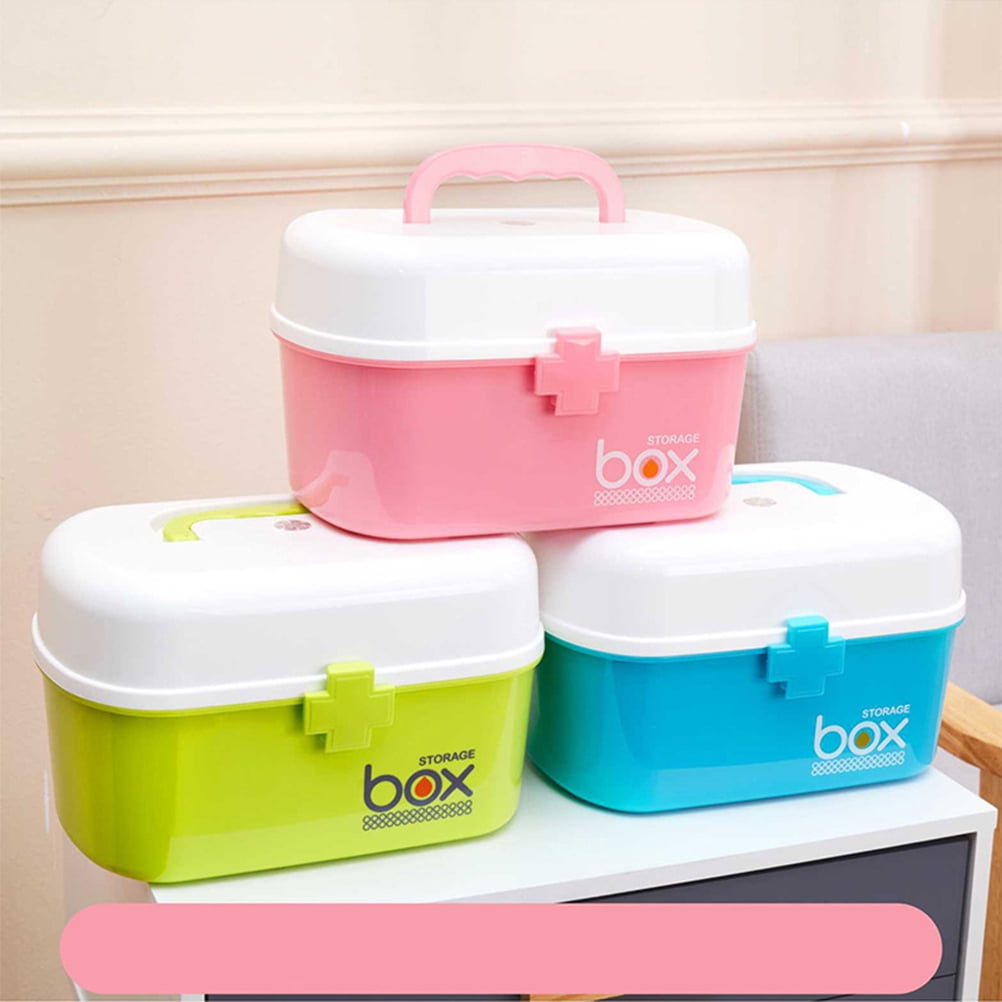 WHAMVOX Storage Box Organizer with Removable Tray Handle for Family ...