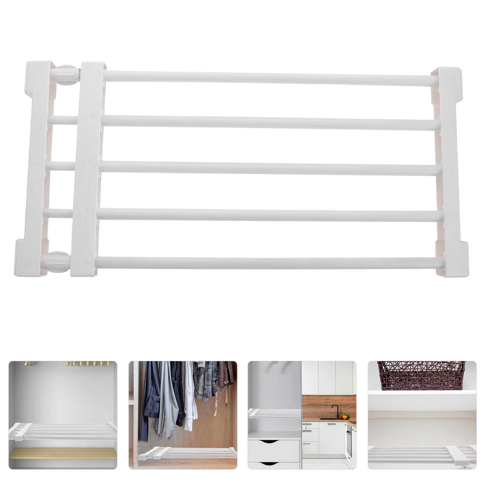WHAMVOX Storage Partition Shelf Dividers Wardrobe Clothes Closet White ...
