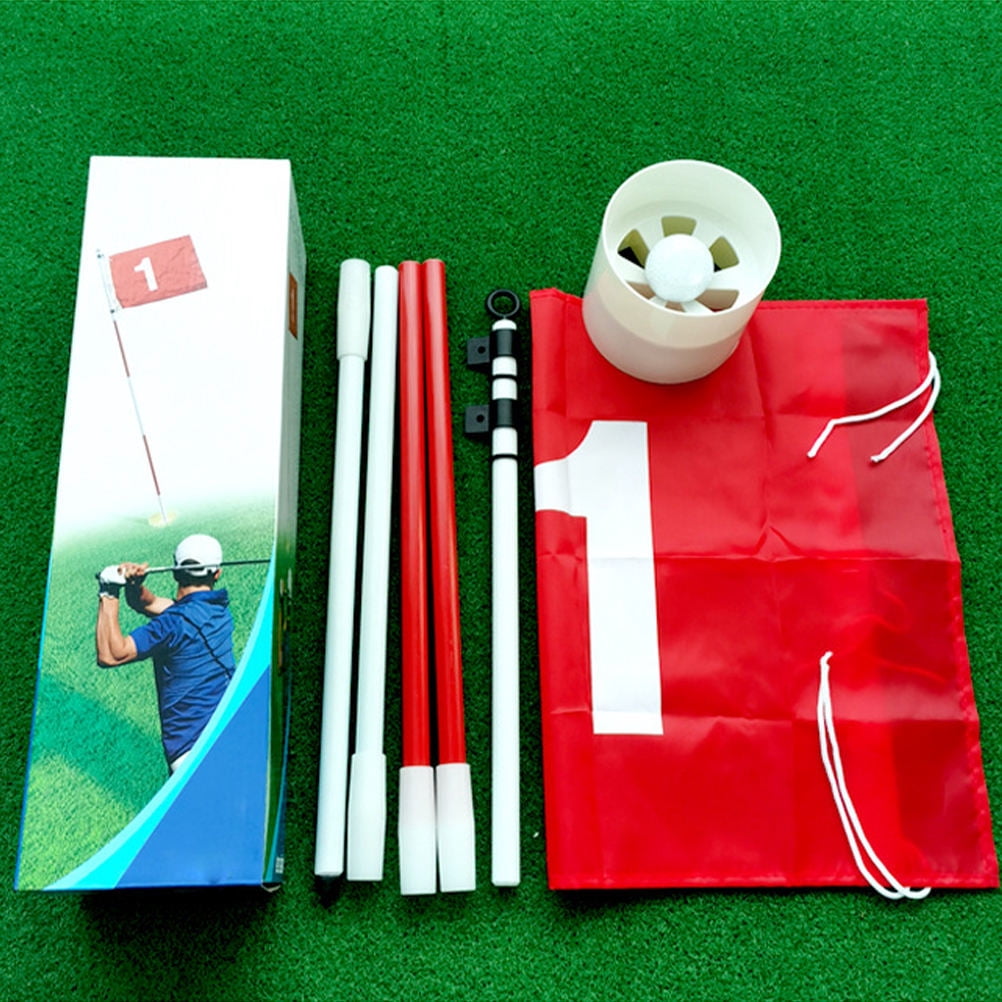 WHAMVOX Sturdy Flagstick Portable Golf Practice Set with Durable Nylon ...