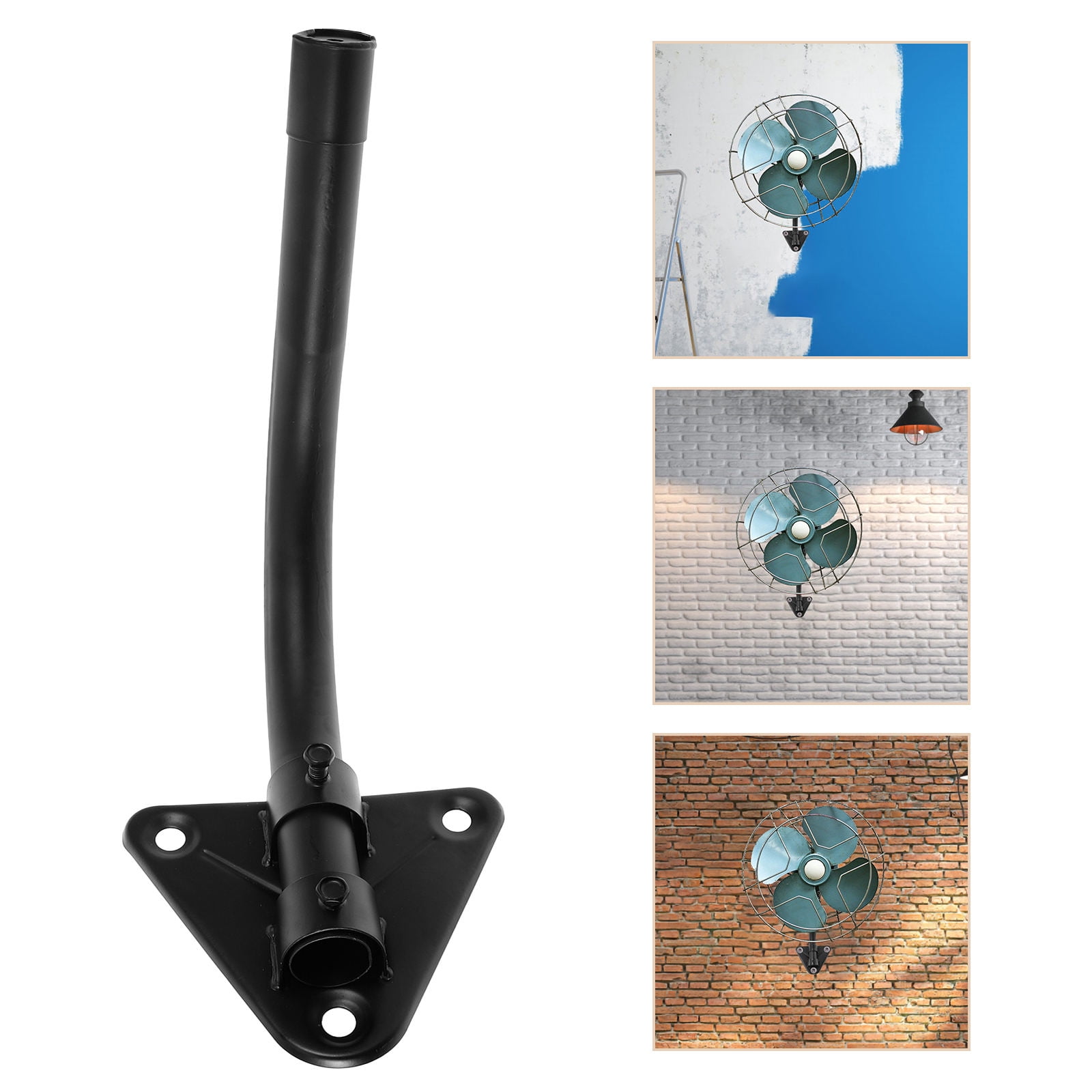 WHAMVOX Sturdy Wall Fan Rack Installing Part Wall-mounted Fans Black ...