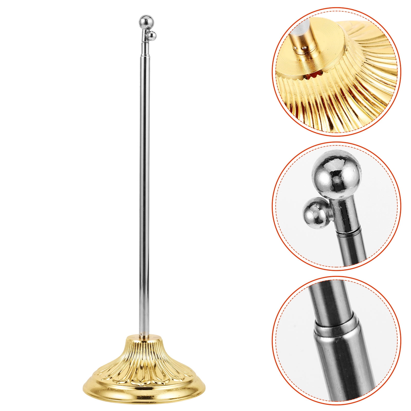 WHAMVOX Table Desktop Flag Pole Holder Table Flag Holder Desk Flag Base ...