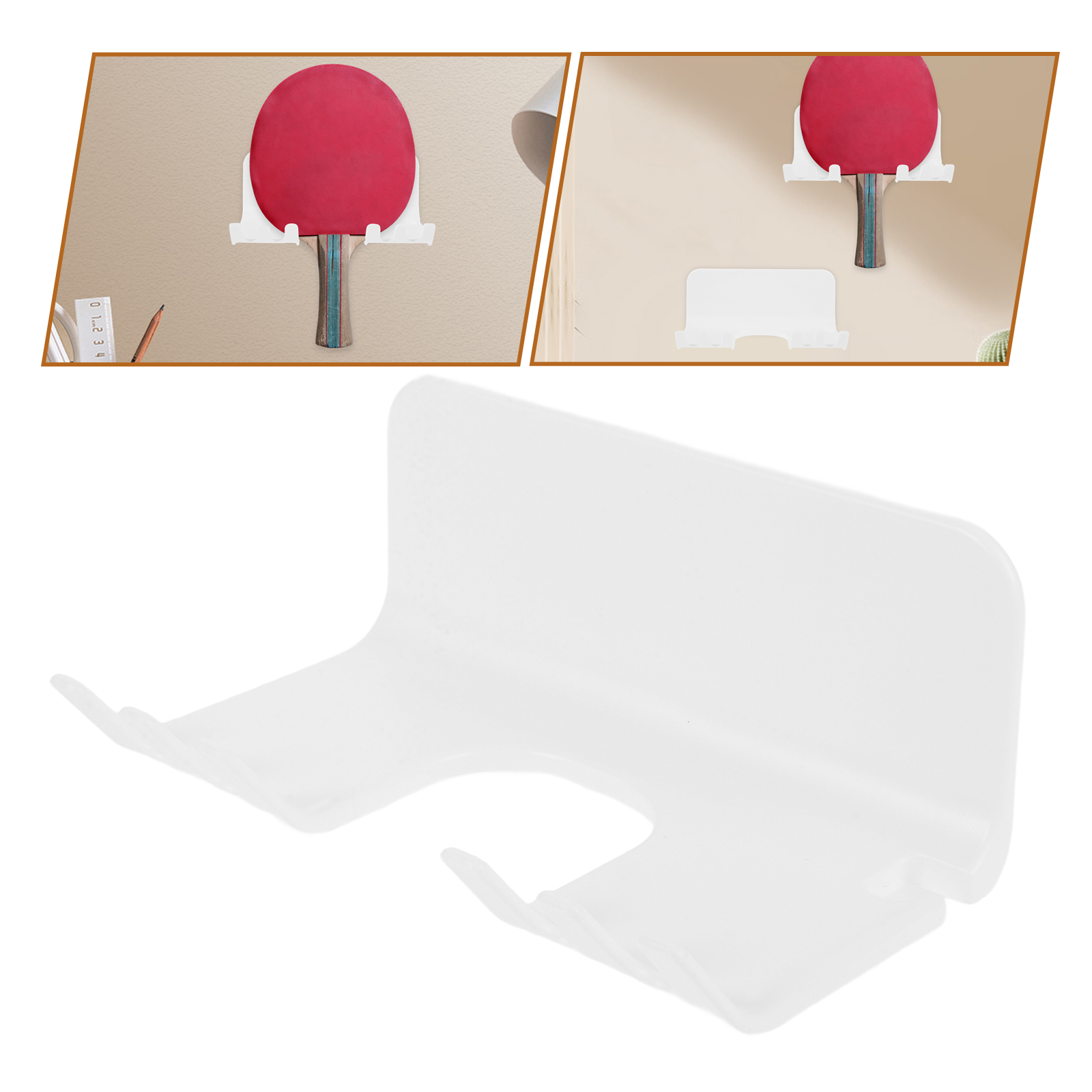 WHAMVOX Table Tennis Bat Base Table Tennis Paddle Stand Plastic Racket ...