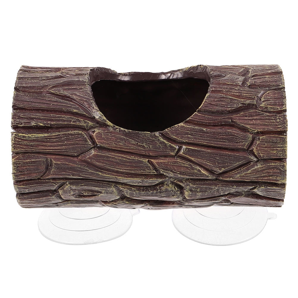 WHAMVOX Tank Reptile Habitat Tank Lizard Ornament Lizard Log Hideout ...