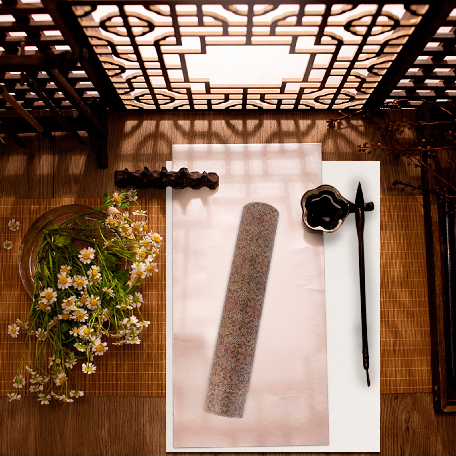 WHAMVOX Telescoping Poster Tube Japanese Scroll Holder Picture Scroll ...