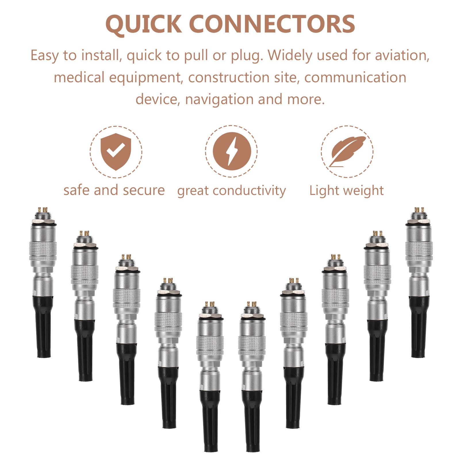 WHAMVOX Terminals Plug Easy to Install Connector Socket - Walmart.com