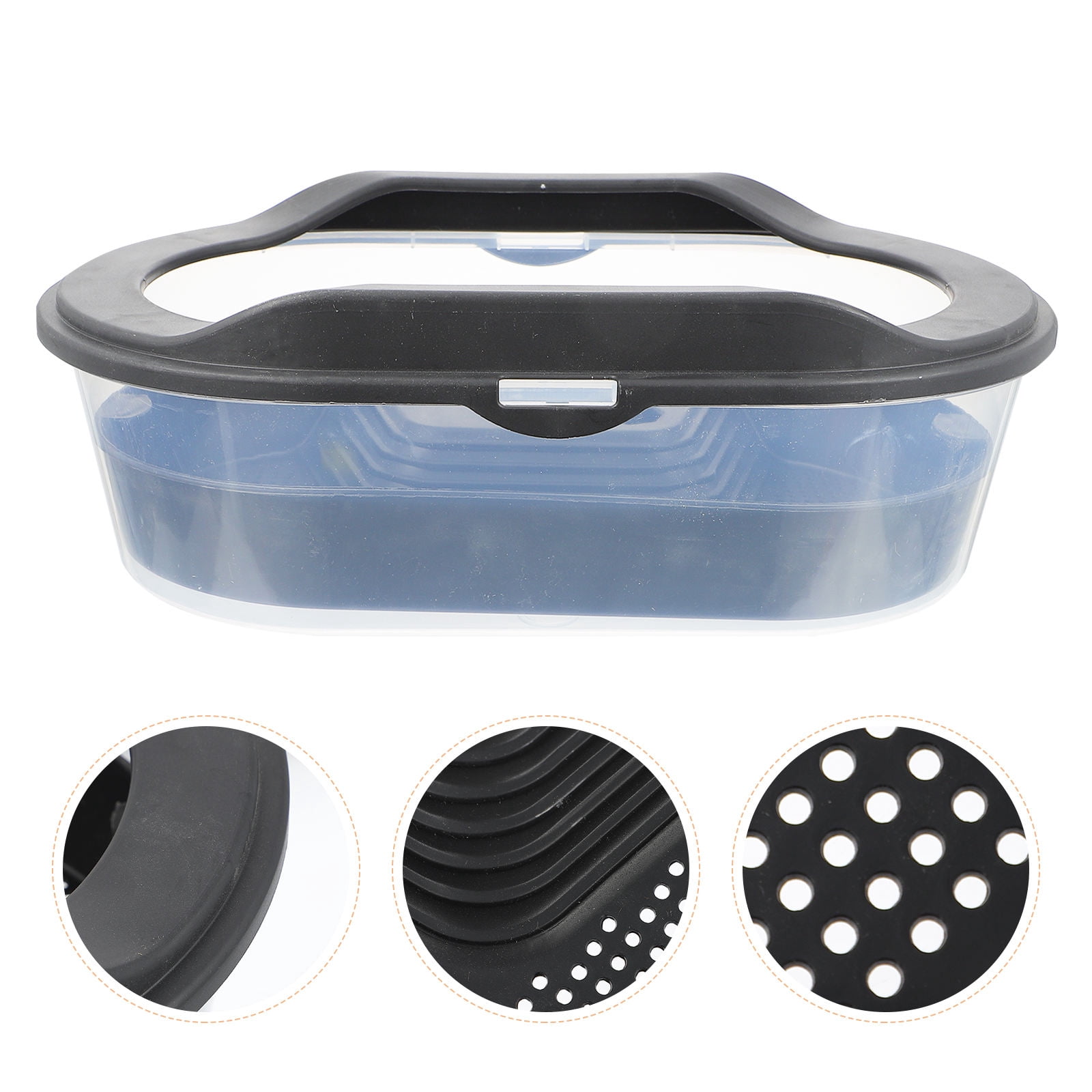 WHAMVOX Terrapin Reptiles Turtle Terrarium Turtle Pen 35..5X21.3X12.3CM ...