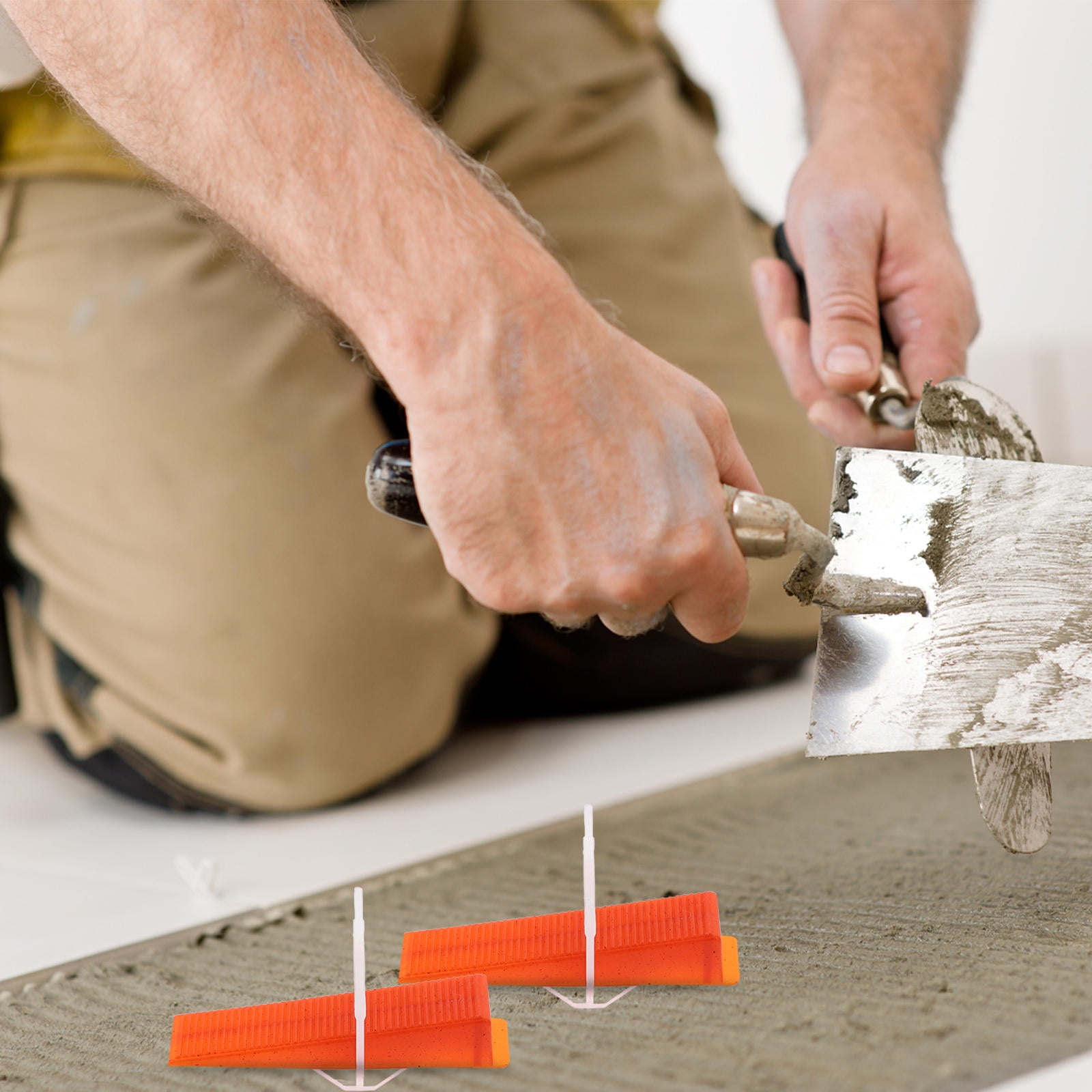 WHAMVOX Tile Leveling Clips 200pcs Tile Wedges Tile Leveler Tile ...