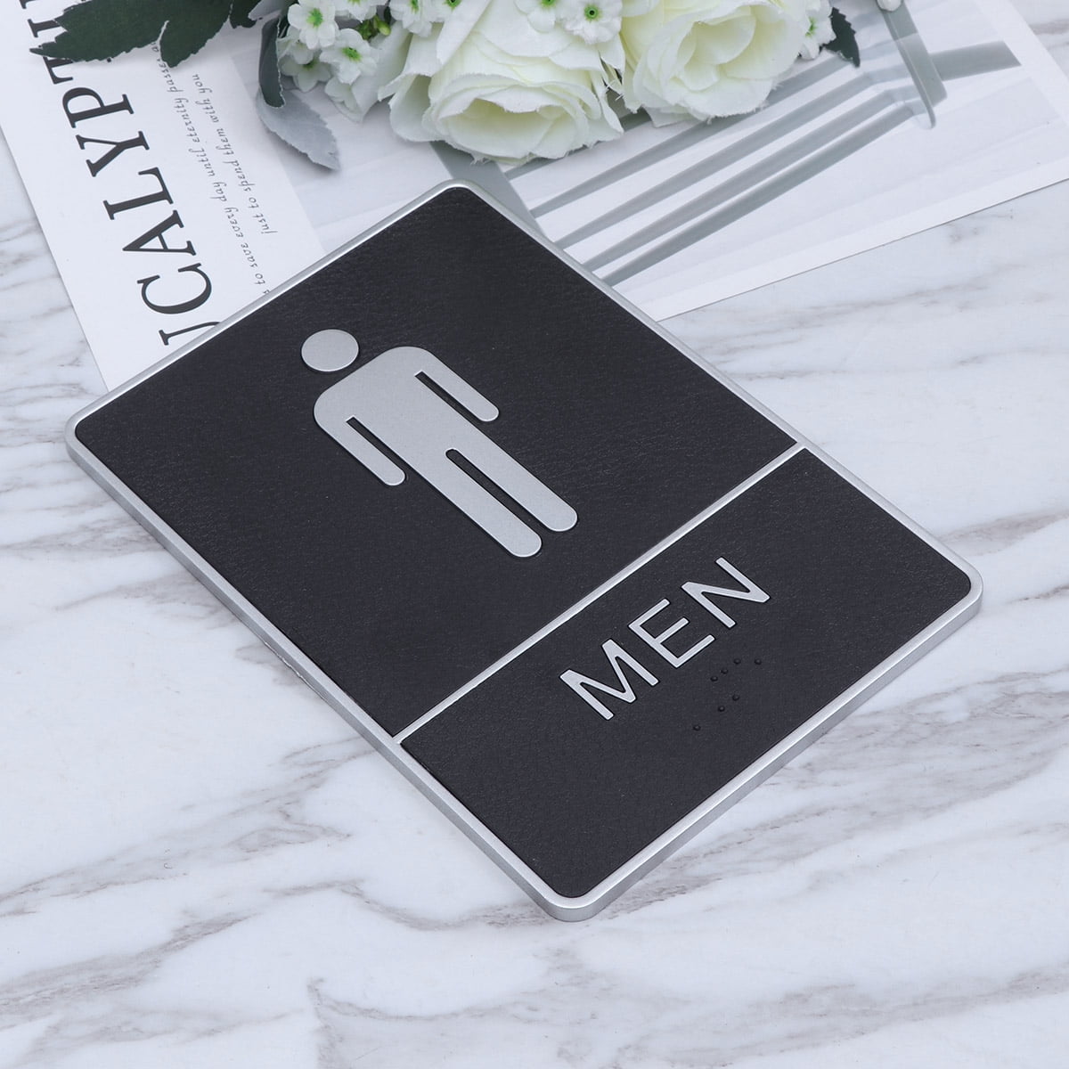 WHAMVOX Toilet Sign WC Notice Board Bathroom Sign Toilet Sign Wall ...