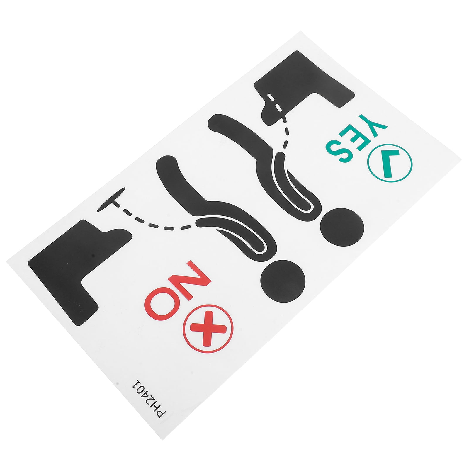 WHAMVOX Toilet Sign for Door Bathroom Sticker for Wall Decoration ...