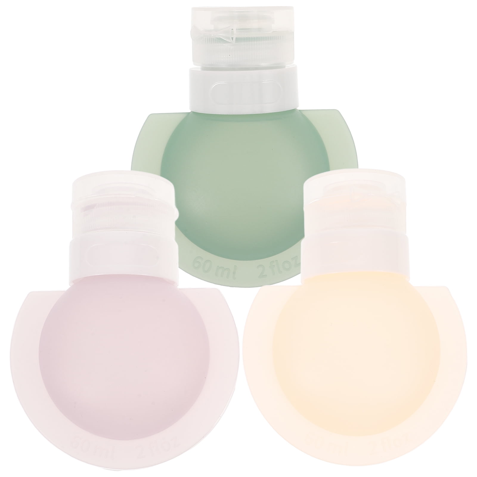 WHAMVOX Toiletries Bottles 3Pcs Travel Containers Refillable Squeezable ...