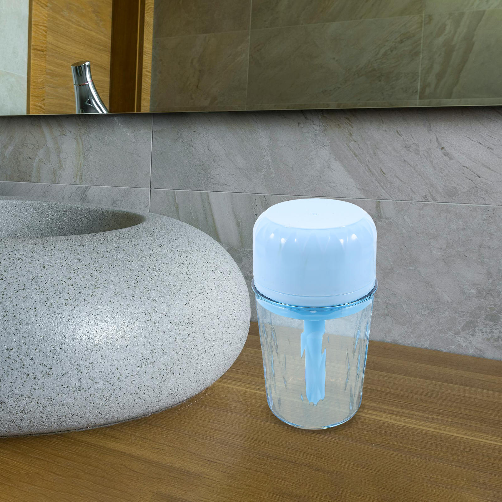 WHAMVOX Toothpaste Organizer Travel Toothbrush Cups Storage Rack ...