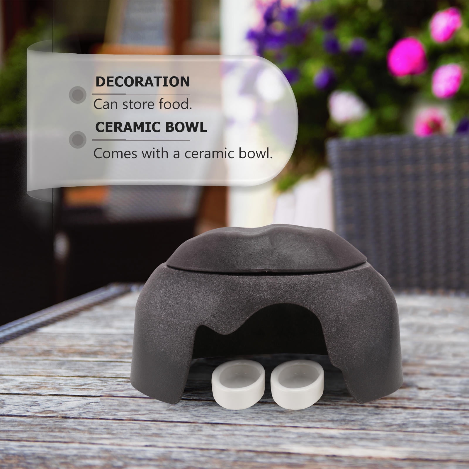 WHAMVOX Tortoises Humidification Shelter Climb Pet Refuge Cave Reptiles ...