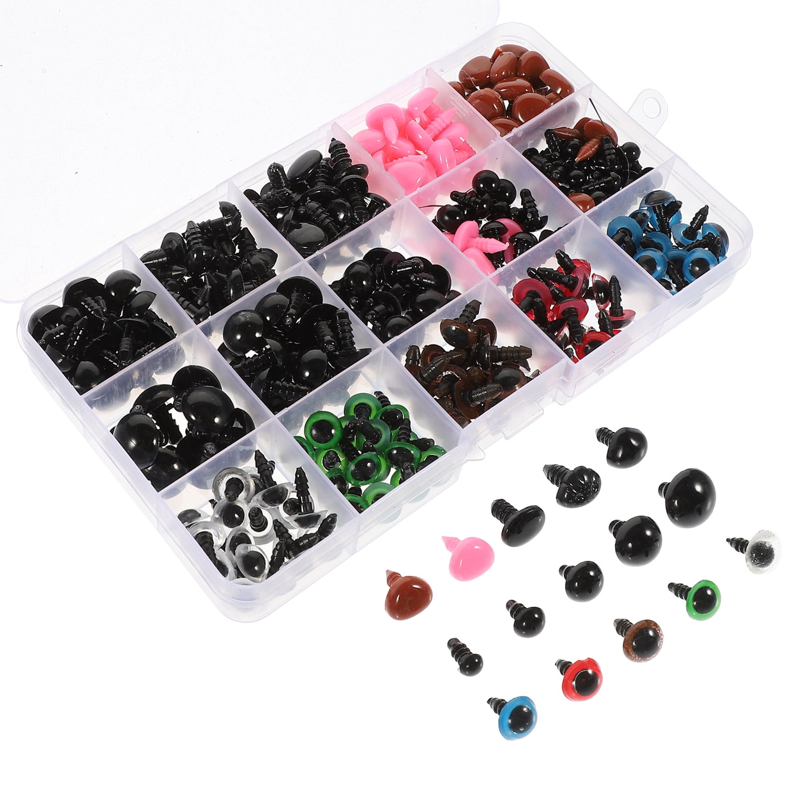 WHAMVOX Toy Eye and Nose for Stuffed Animals 560Pcs Assorted Color for ...