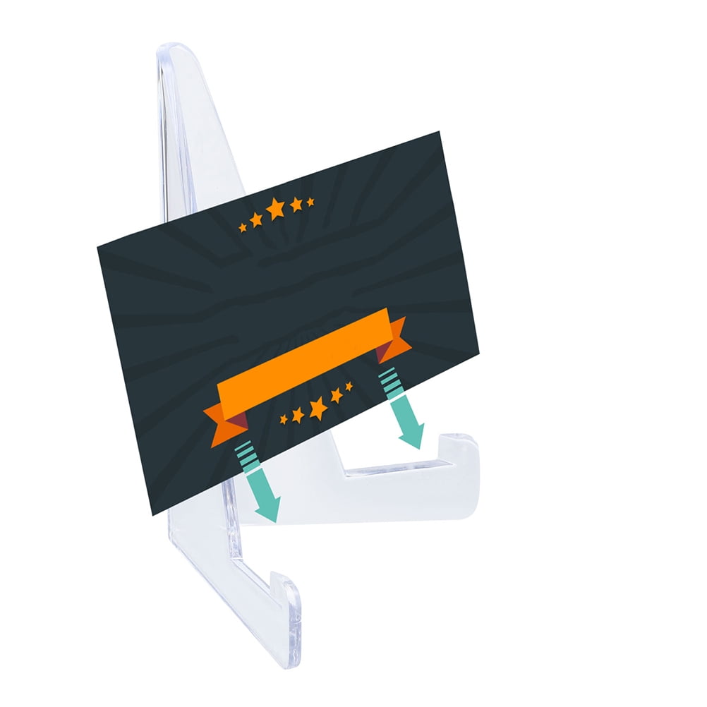 WHAMVOX Trading Card Display Stand 6Pcs Clear Plastic for Sports Card ...