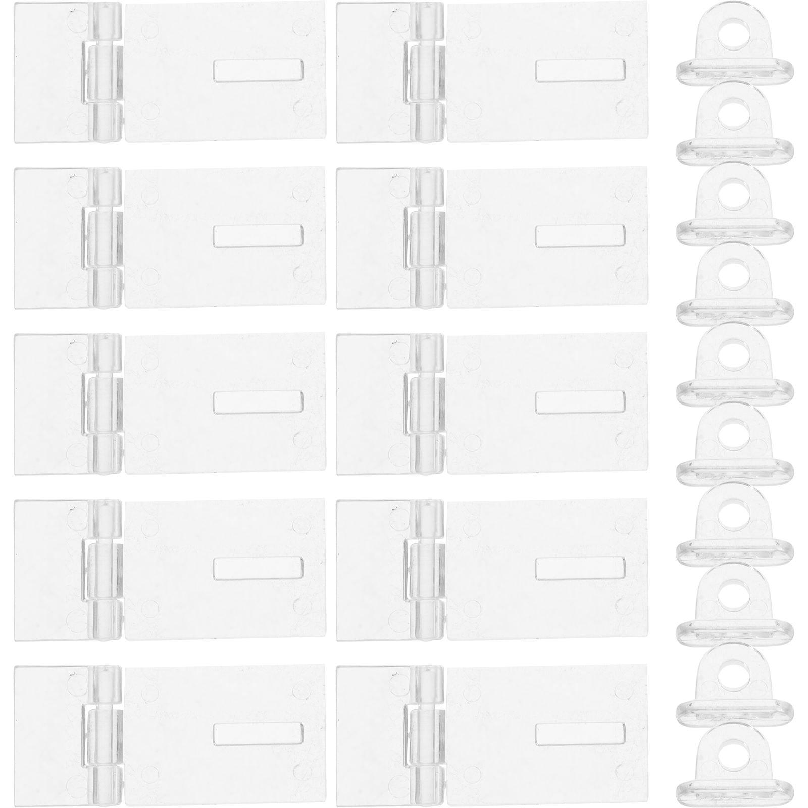 WHAMVOX Transparent Acrylic Hasp Latch for Jewelry Boxes Small Size ...