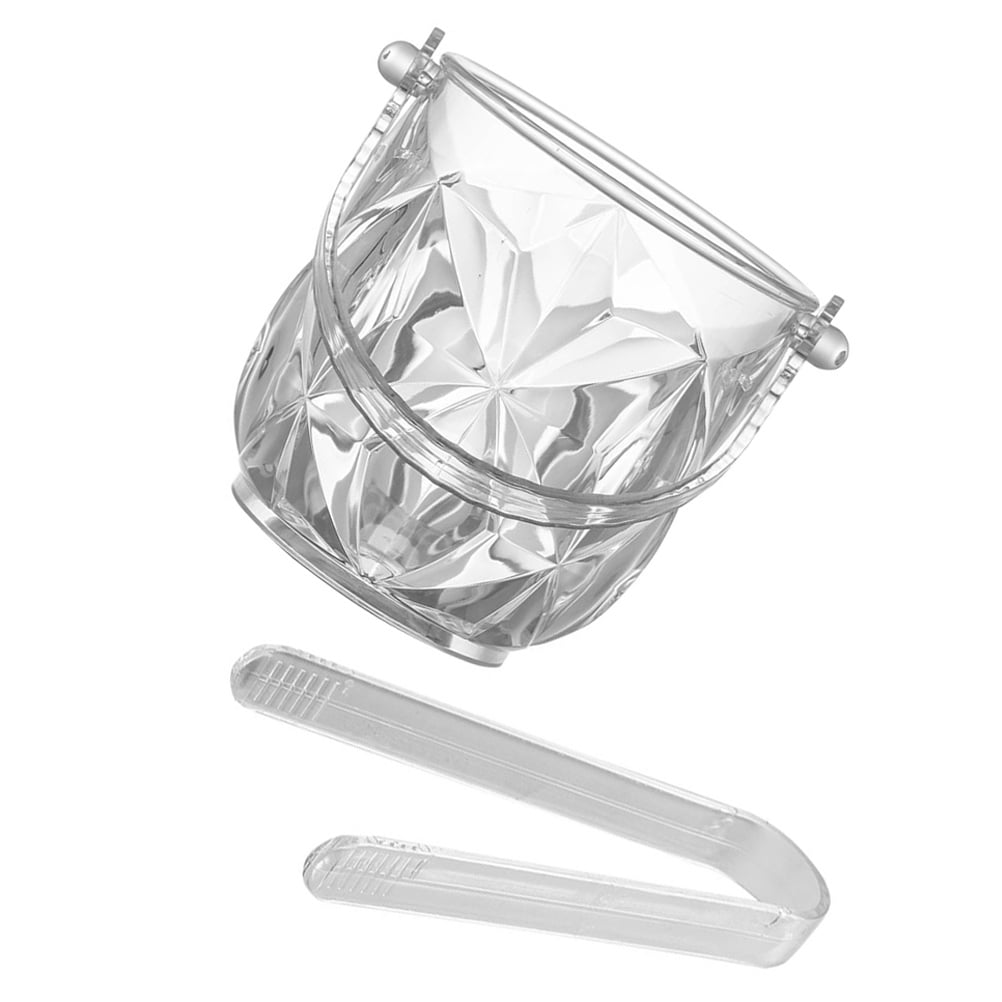 WHAMVOX Transparent Acrylic Ice Bucket with Clamp for Storage Suitable ...