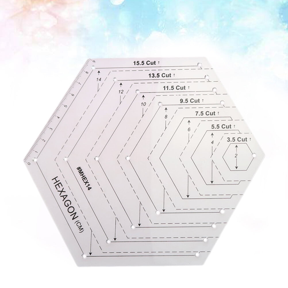 WHAMVOX Transparent Acrylic Quilting Ruler for Sewing with Accurate ...