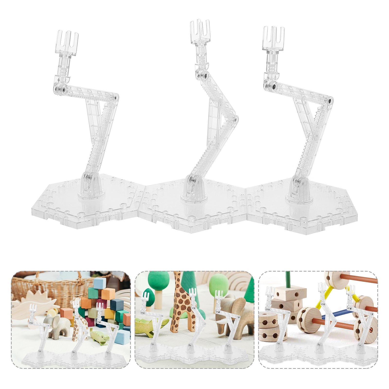 WHAMVOX Transparent Action Figure Stand For Display 1Set - Walmart.com