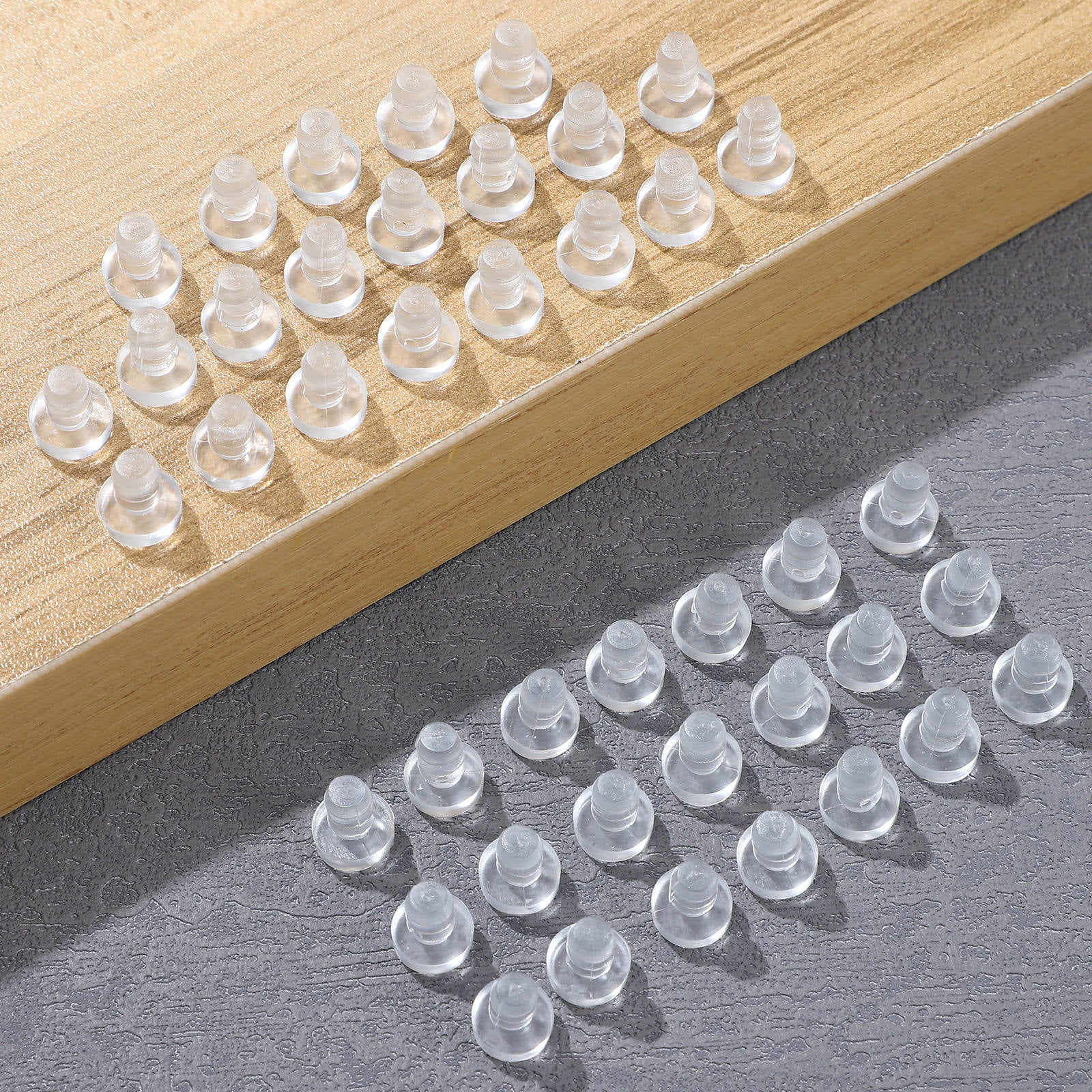 WHAMVOX Transparent PVC Stop Bumpers for Furniture Cabinet Doors ...