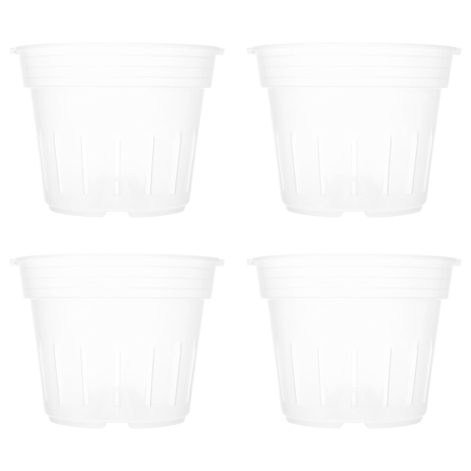 WHAMVOX Transparent Plastic Plant Nursery Pots for Succulents ...