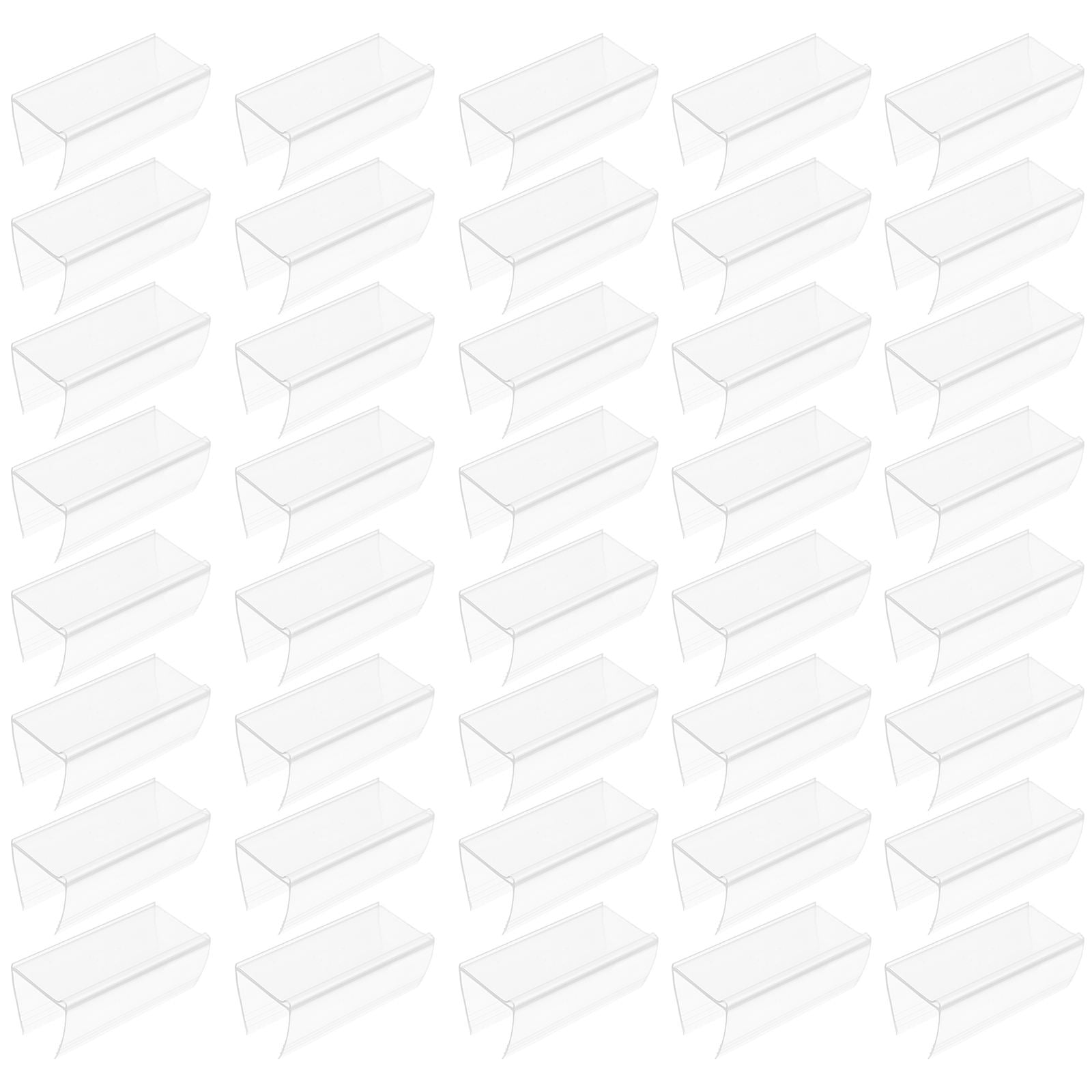HOOWIFFY Advertising Signs Holder Transparent Plastic 40Pack - Walmart.com