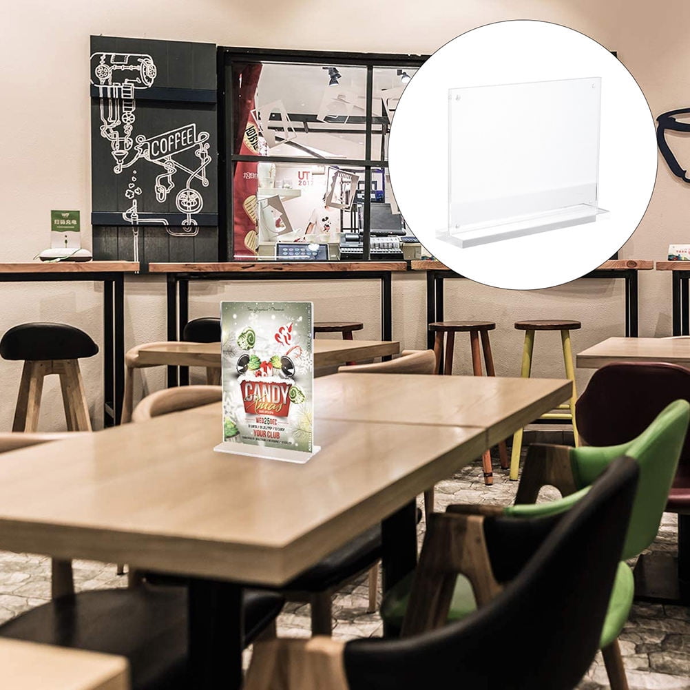 WHAMVOX Transparent Sign Holder Advertising Display Board - Walmart.com