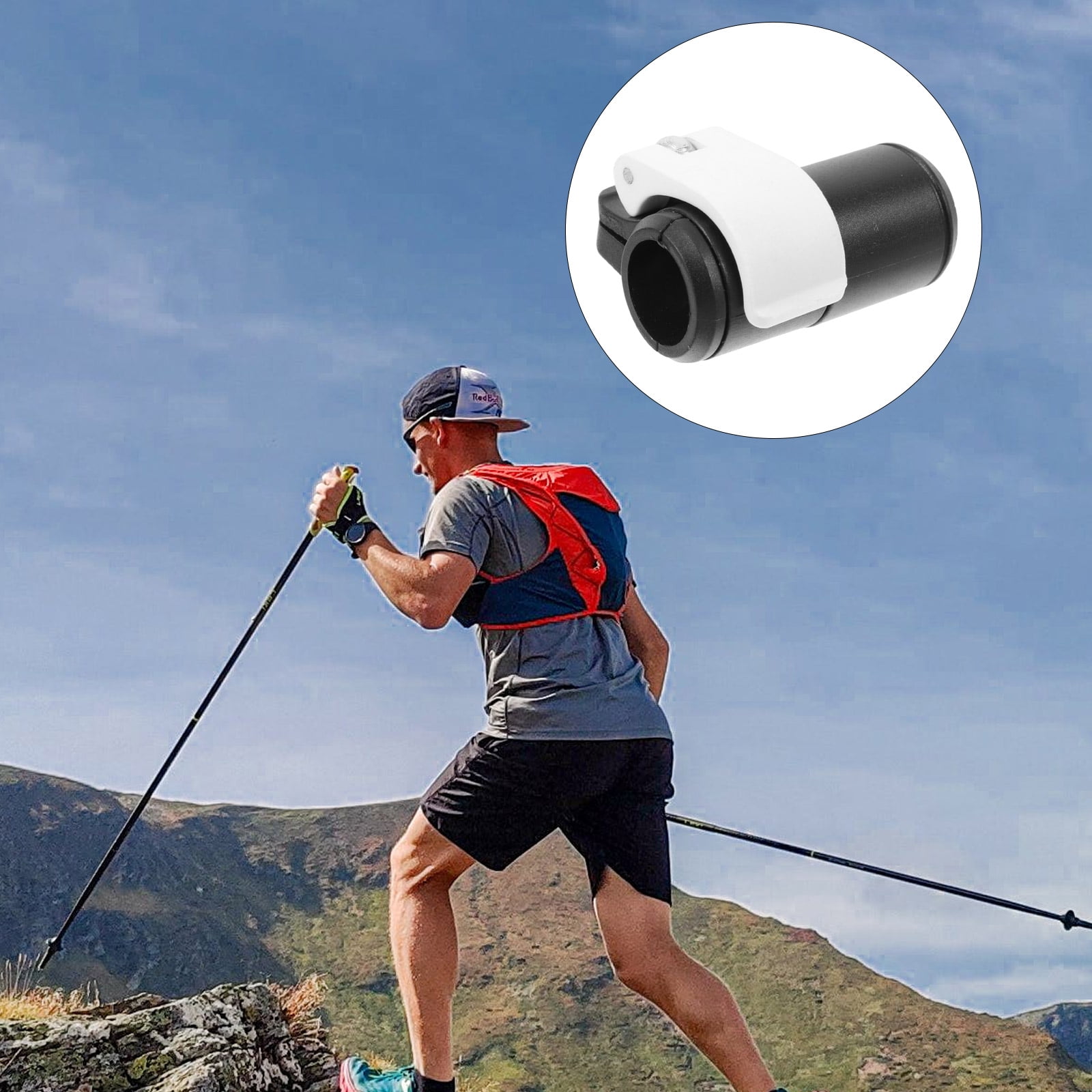 SEWCHICS Walking Stick Fastener Clip Walking Pole Fixing Buckle ...