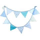 WHAMVOX Triangle Pennant Garland Banner Cotton Fabric Party Flags for ...