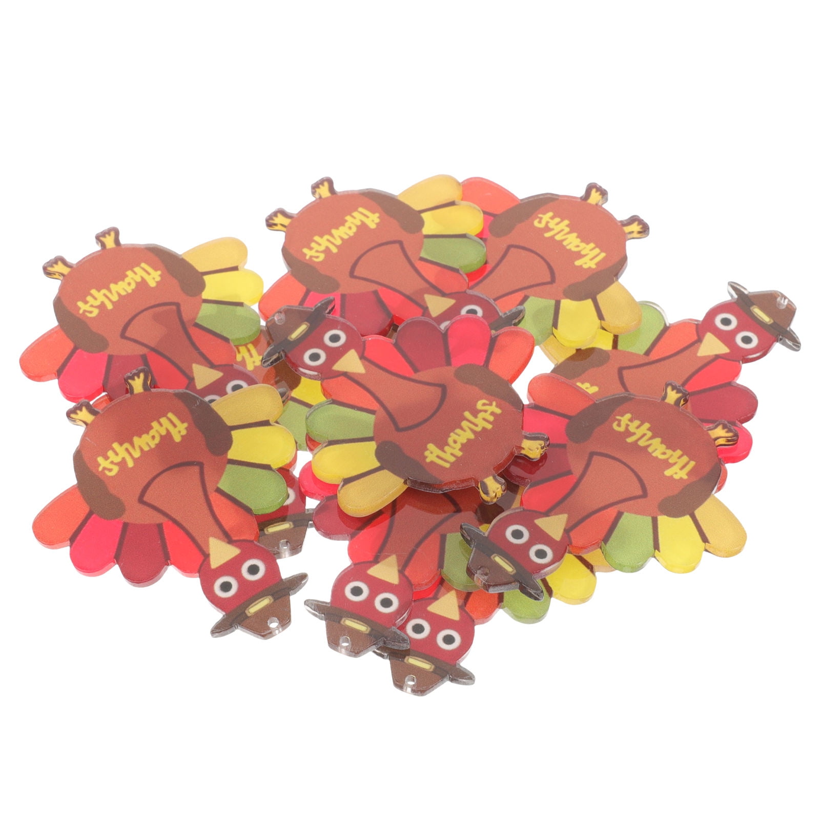 WHAMVOX Turkey Charms for Jewelry Making Acrylic Assorted Color Compact ...