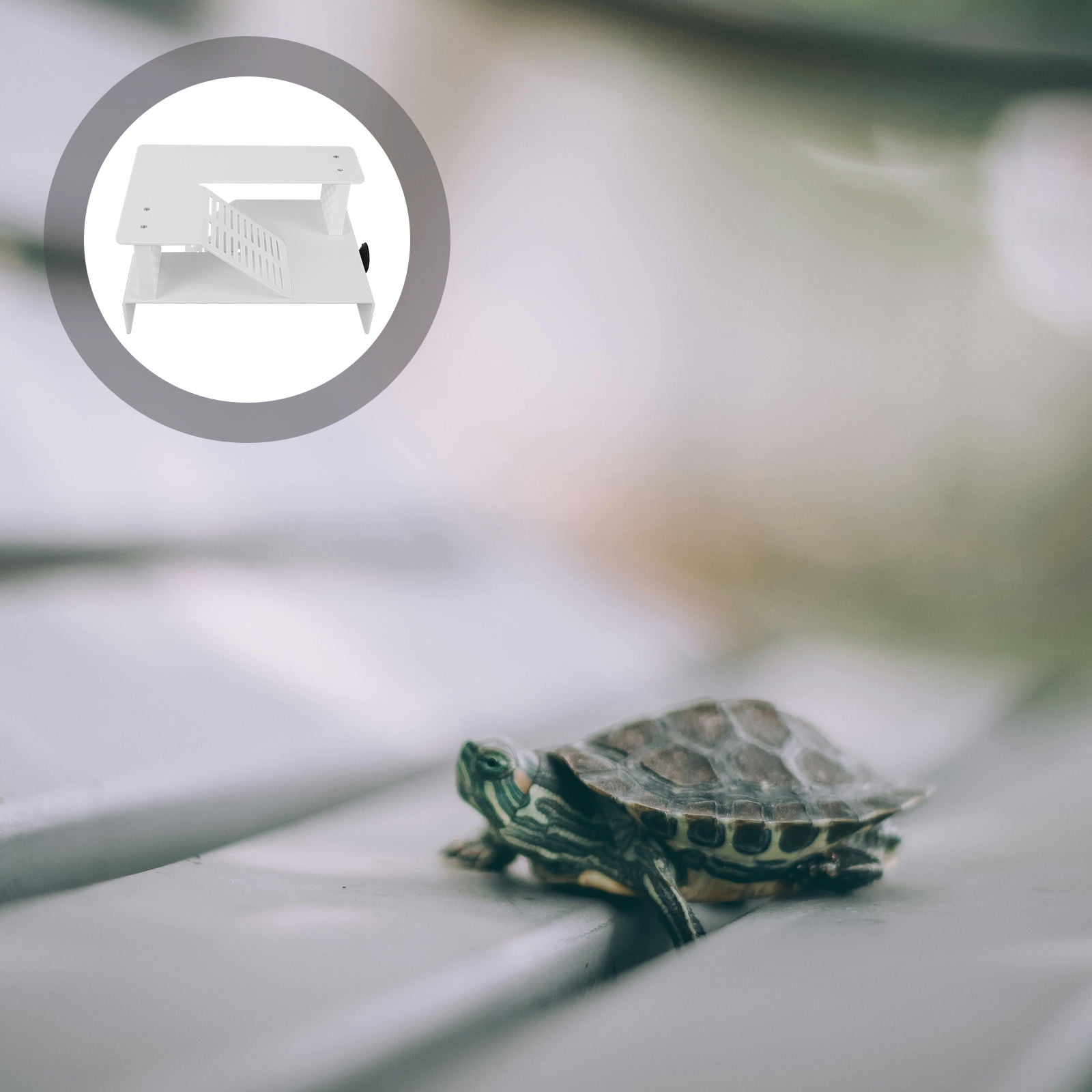 WHAMVOX Turtle Terrace Reptile Decor Topper above Tank Basking Platform ...