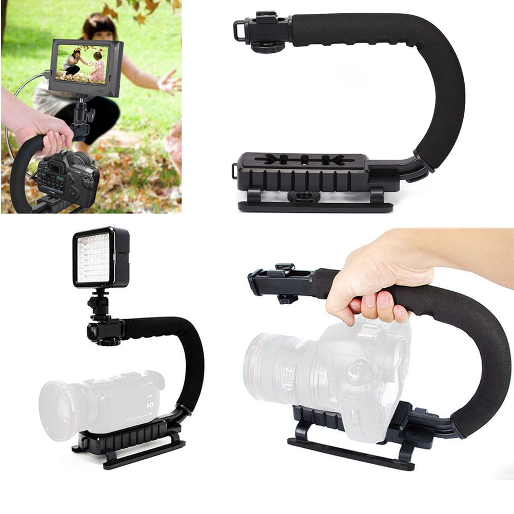 WHAMVOX U Shape Bracket Handle Grip Stabilizer for DSLR Camera ...
