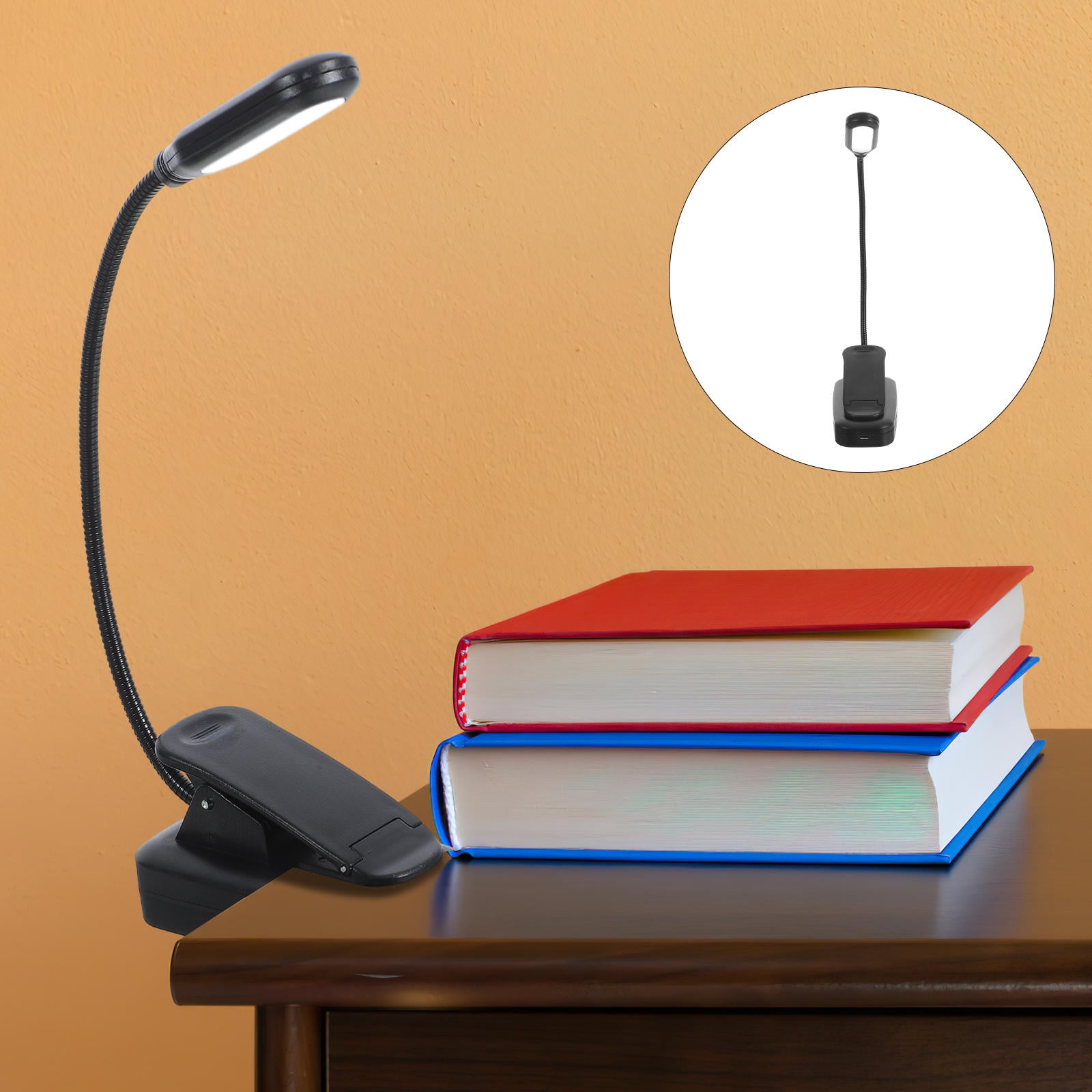 WHAMVOX USB Charging Clip Desk Learning Lamp LED Eye-caring Reading ...