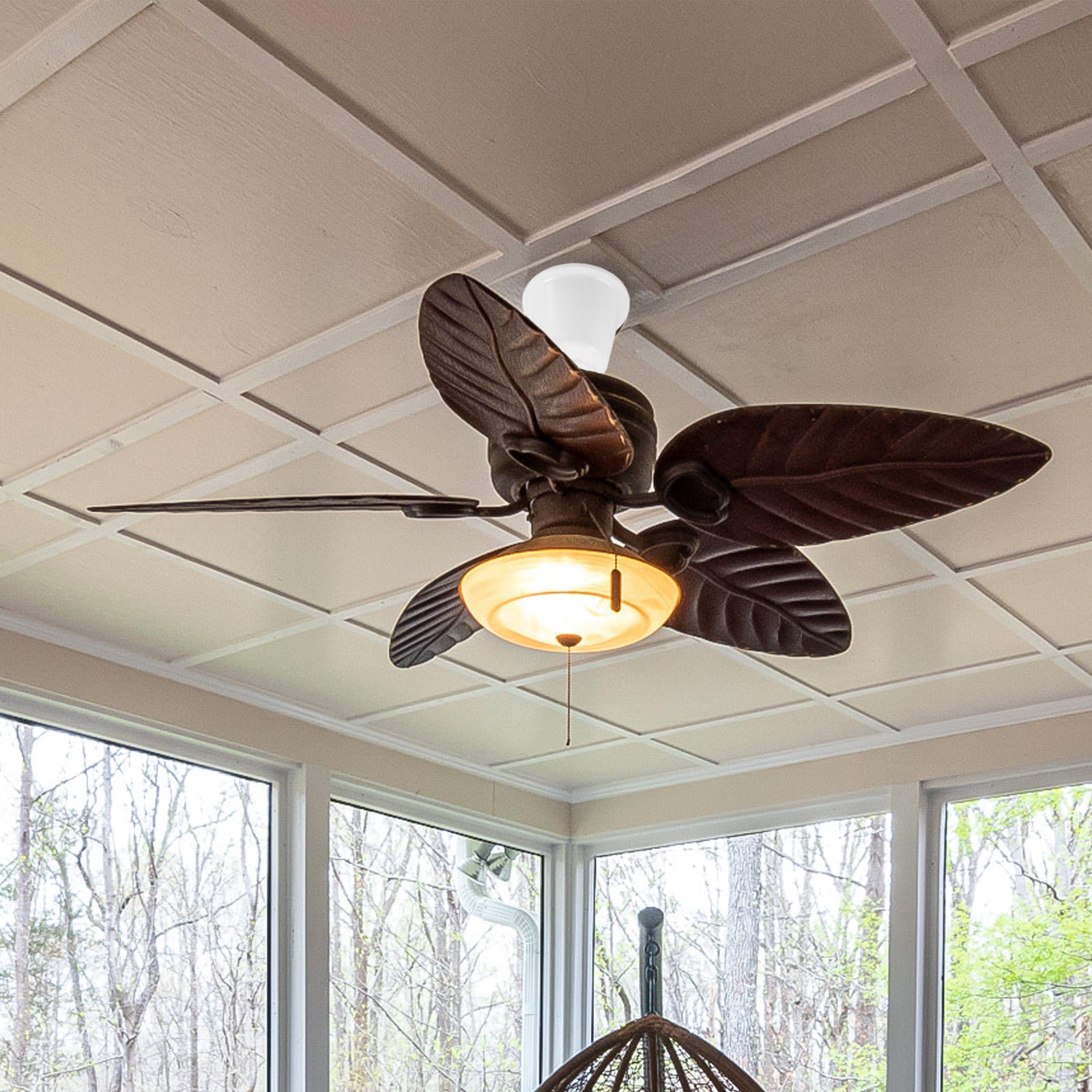 WHAMVOX Universal Ceiling Fan Cap Decorative Dustproof Cover For ...