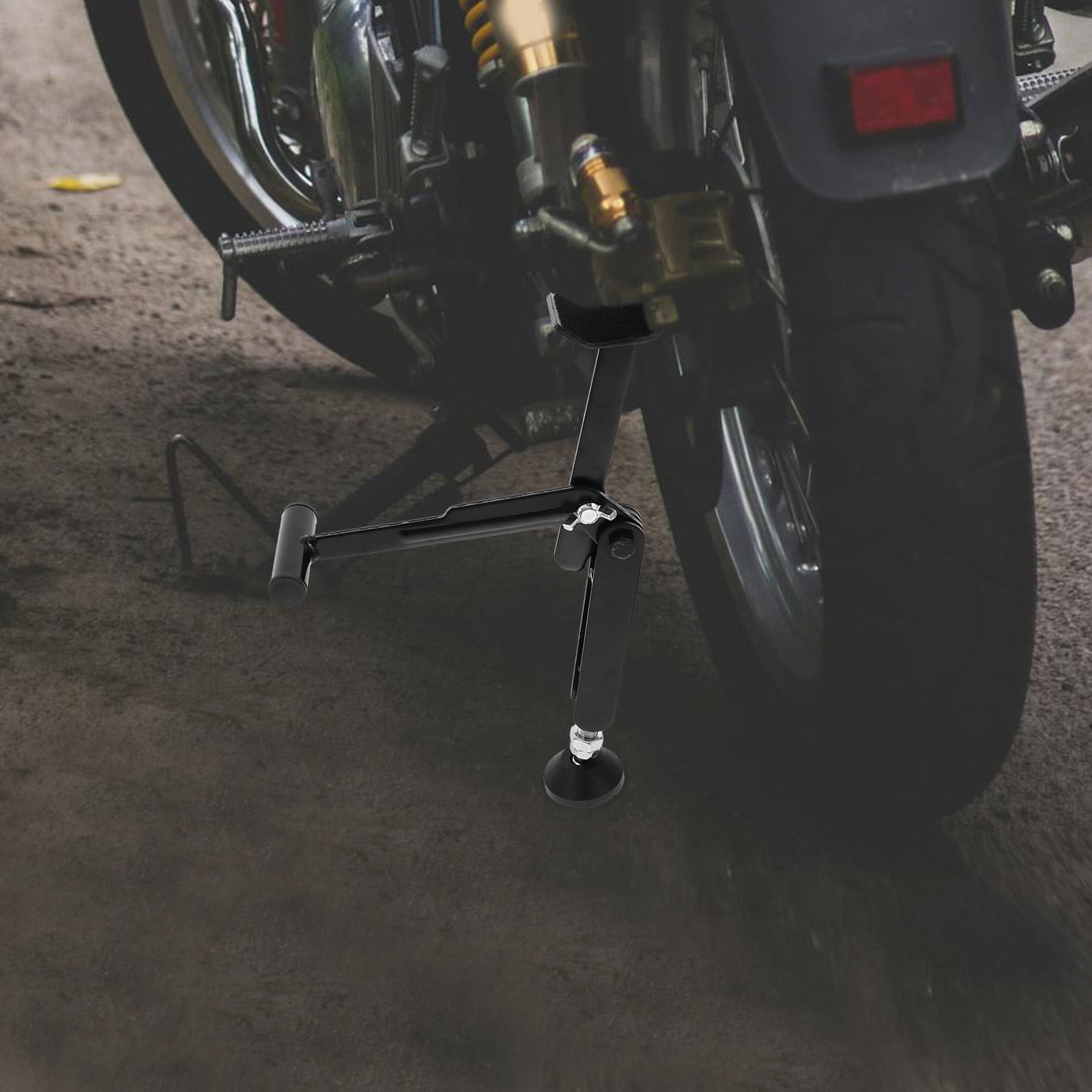 WHAMVOX Universal Motorcycle Rear Stand With Connecting Rod Lift Axle ...